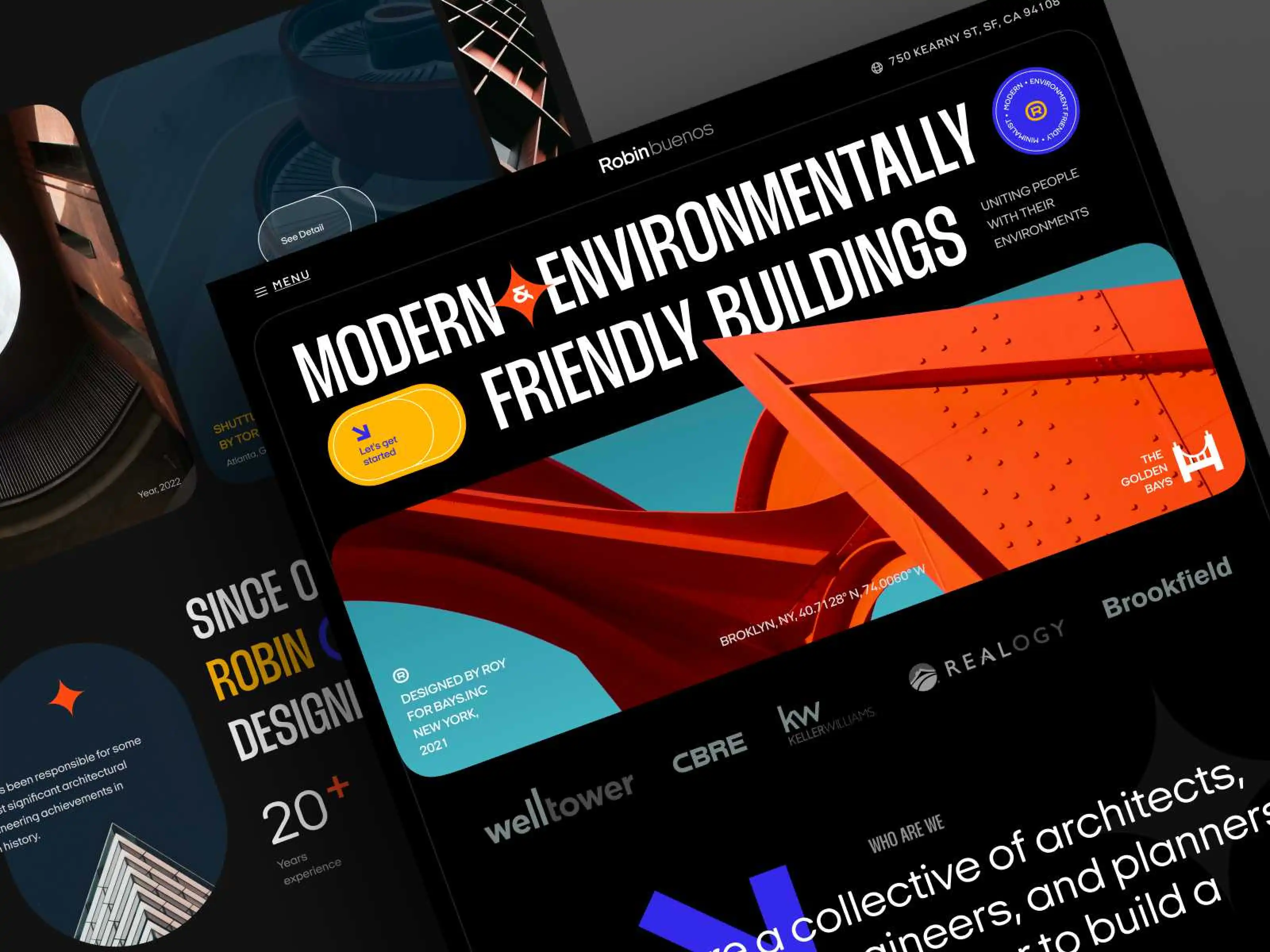 Robin Buenos Architects Landing Page - VisualTap